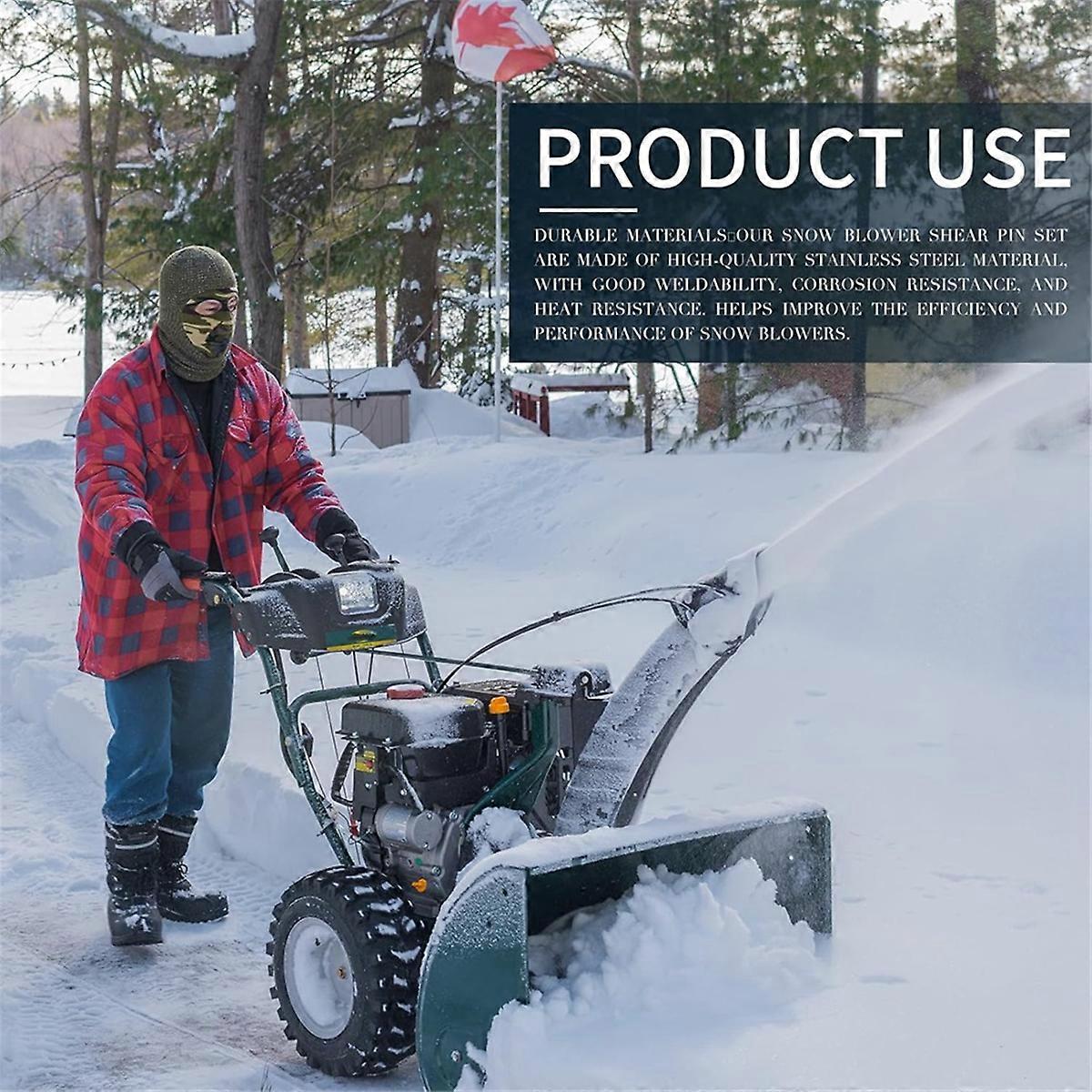 10Pack 707555 Snow Blower Shear Pins for ,, , Dual Stage Snow Thrower ...