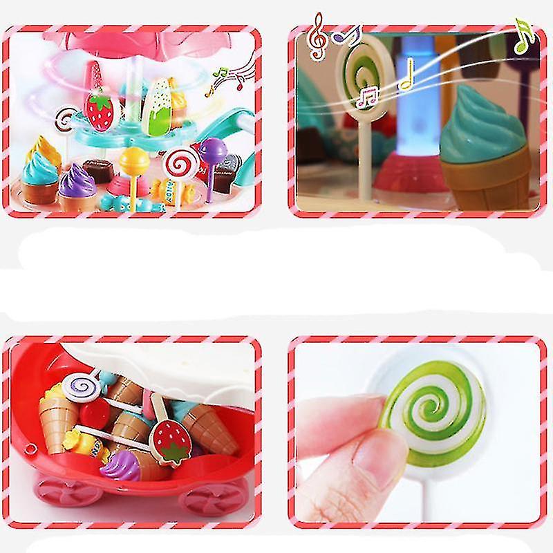 Children's Toy Spinning Ice Cream And Candy Cart pretend Game | Fruugo UK