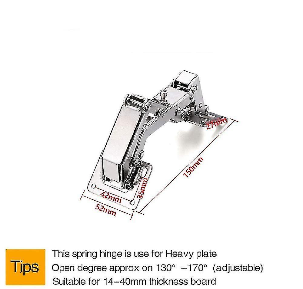 2pack 175 Degree Concealed Hinge Frameless Cabinet Hinge Hydraulic ...