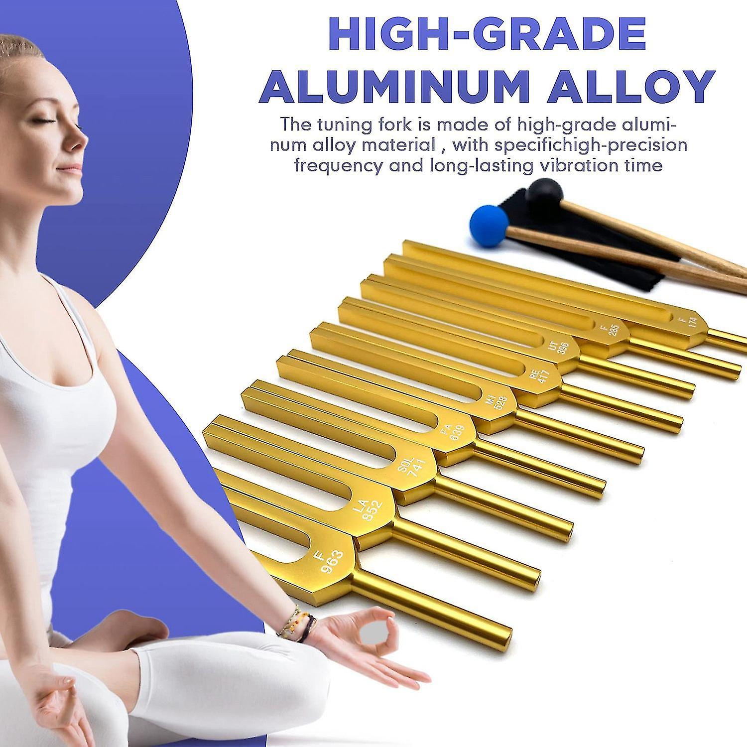 Tuning Fork Set - 9 Tuning Forks for ,sound ,keep Body,mind and Spirit ...