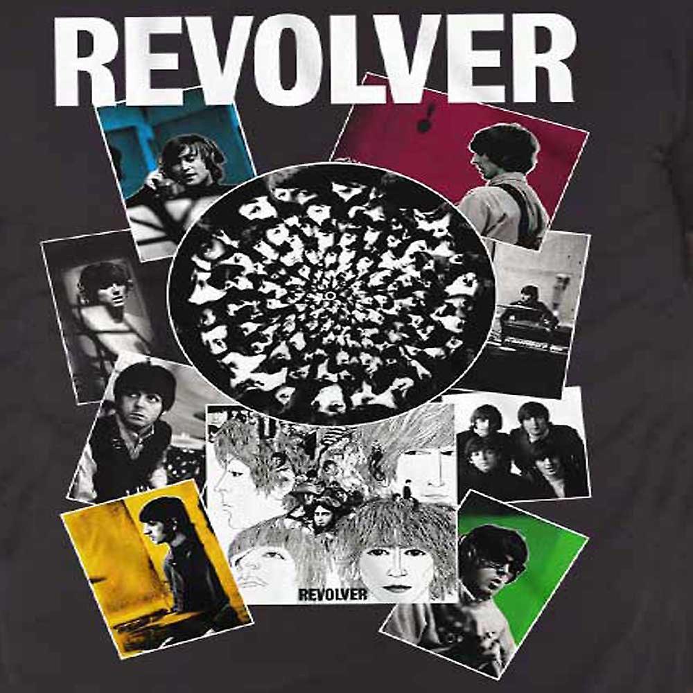 The Beatles T Shirt Revolver Montage Band Logo new Official Mens Black ...