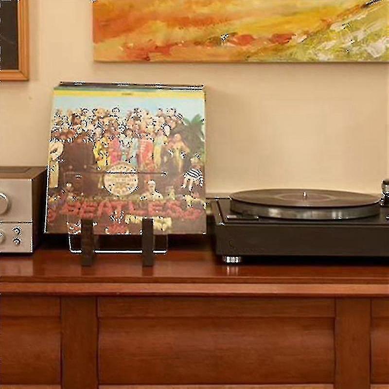 2x Vinyl Record Storage Holder Wooden Lp Vinyl Album Desktop Rack ...