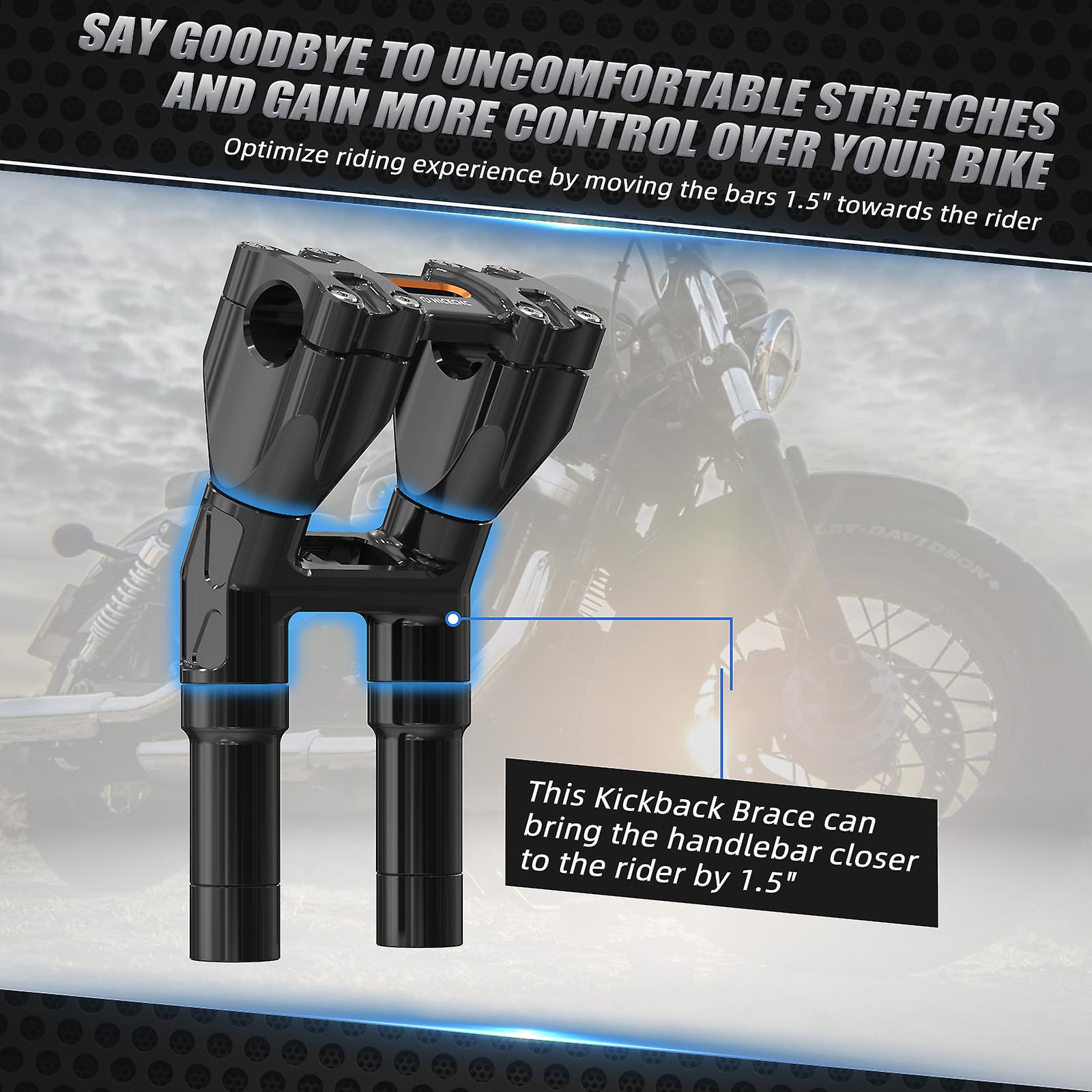 Handlebar Riser 8"/ 7"/6"/5" For Harley Sportster Iron 883 Xl883n Iron ...