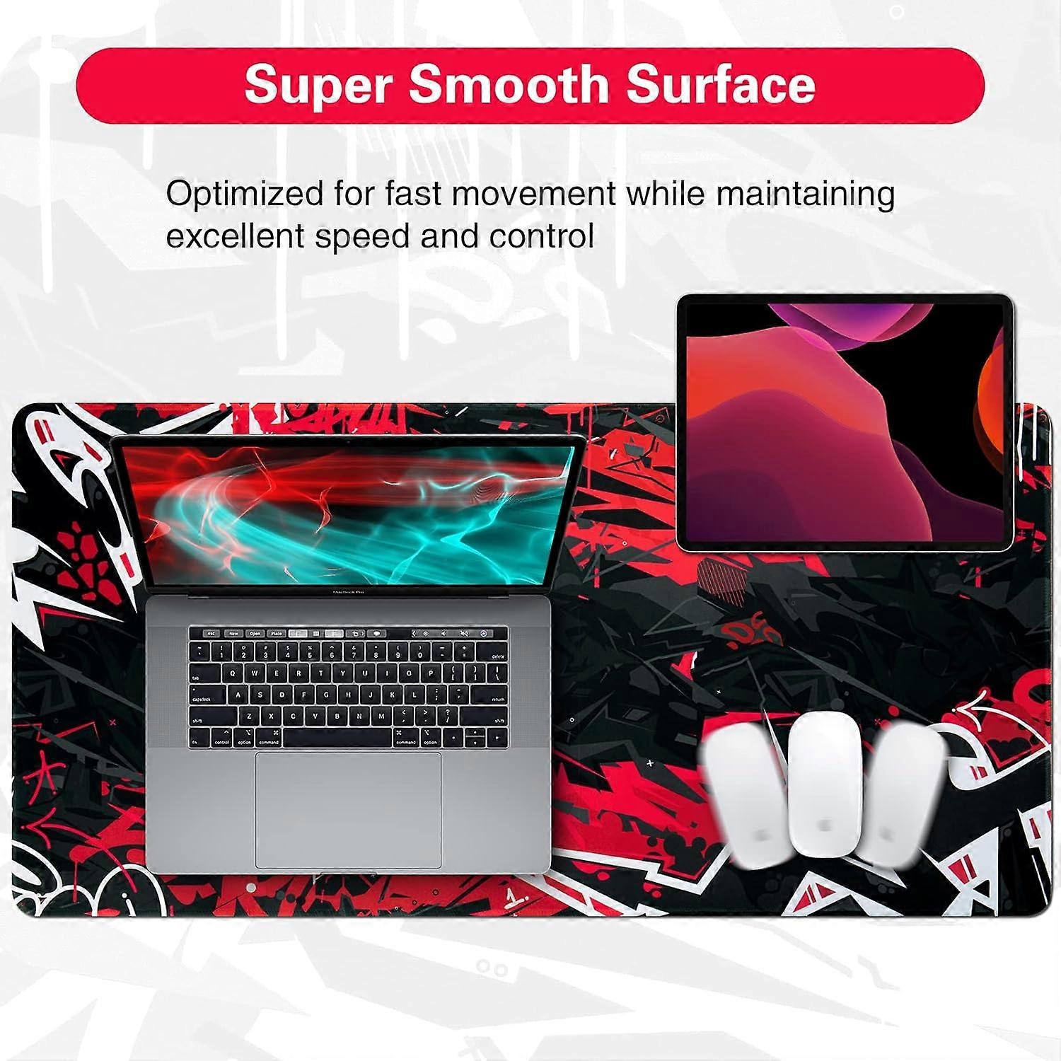 Gaming Mouse Pad, Extended Mouse Pad 800 x 400 mm,Computer Keyboard ...