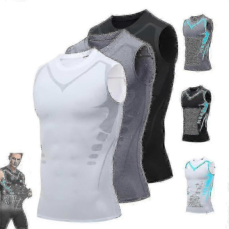 Posture Corrector Vest For Men, Ionic Shaping Sleeveless Shirt | Fruugo UK