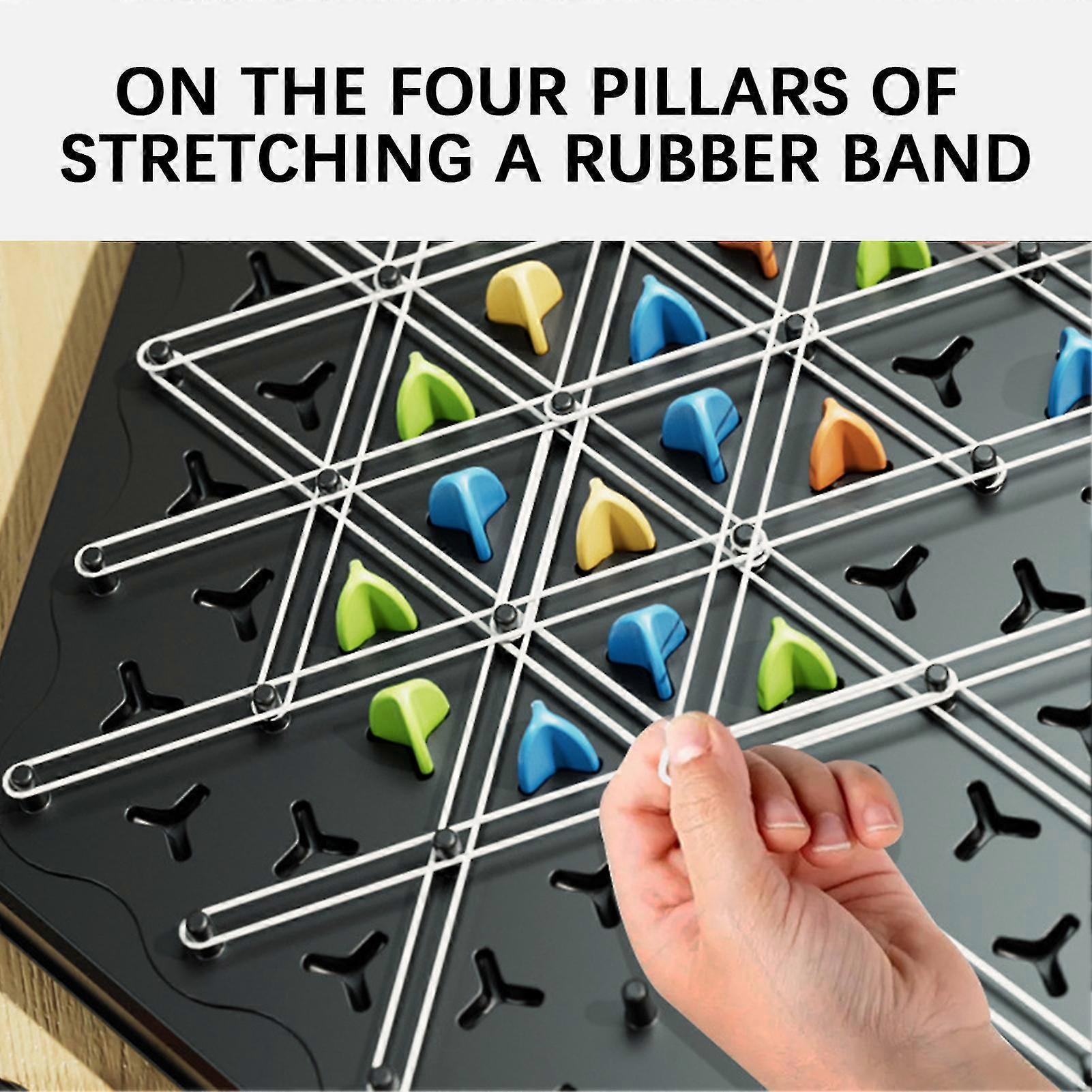 Triggle Rubber Band Game Brain Teaser Board Game Birthday Gift | Fruugo UK