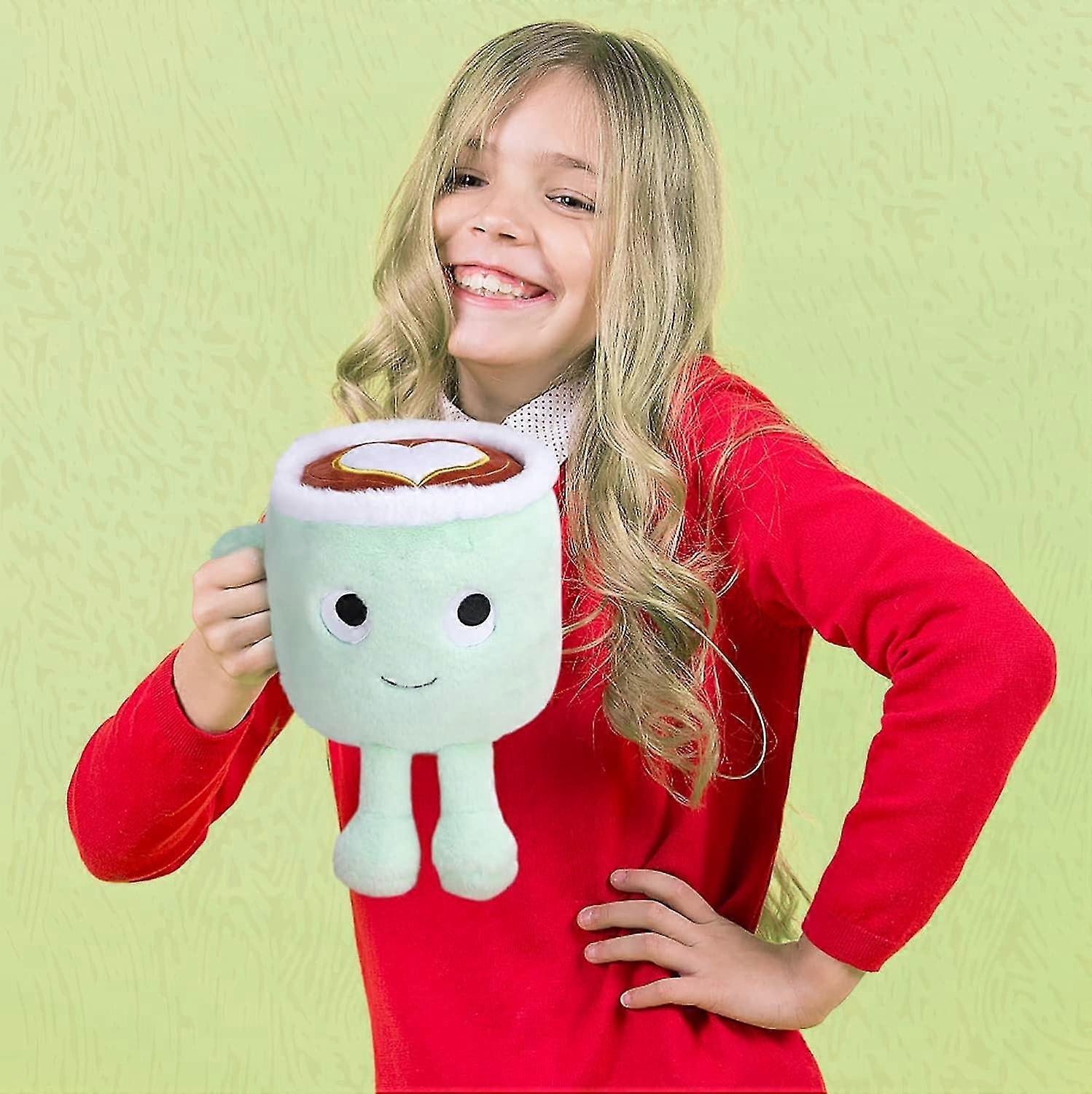 Latte Plush Toy, Cuddly Coffee Cup Doll, Soft Fluffy Toy for Friends ...