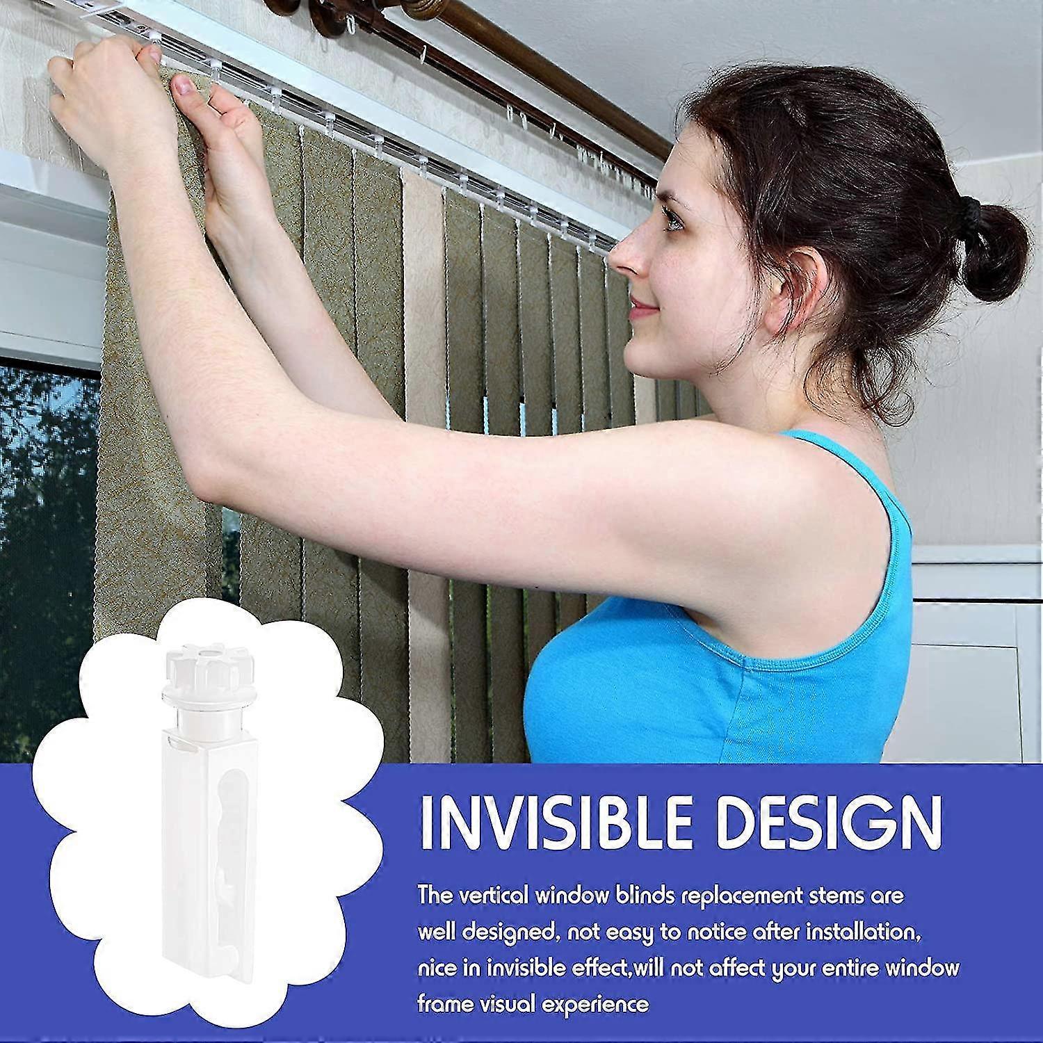 30Pcs Vertical Blind Stem Replacement White Stems for Vertical Window ...