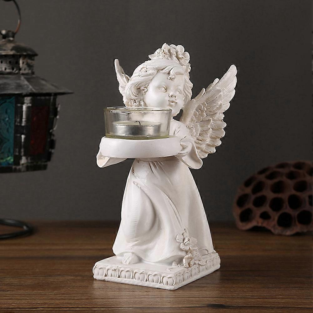Retro Angel Candlestick Ornaments, Resin Home Tabletop Furnishings ...