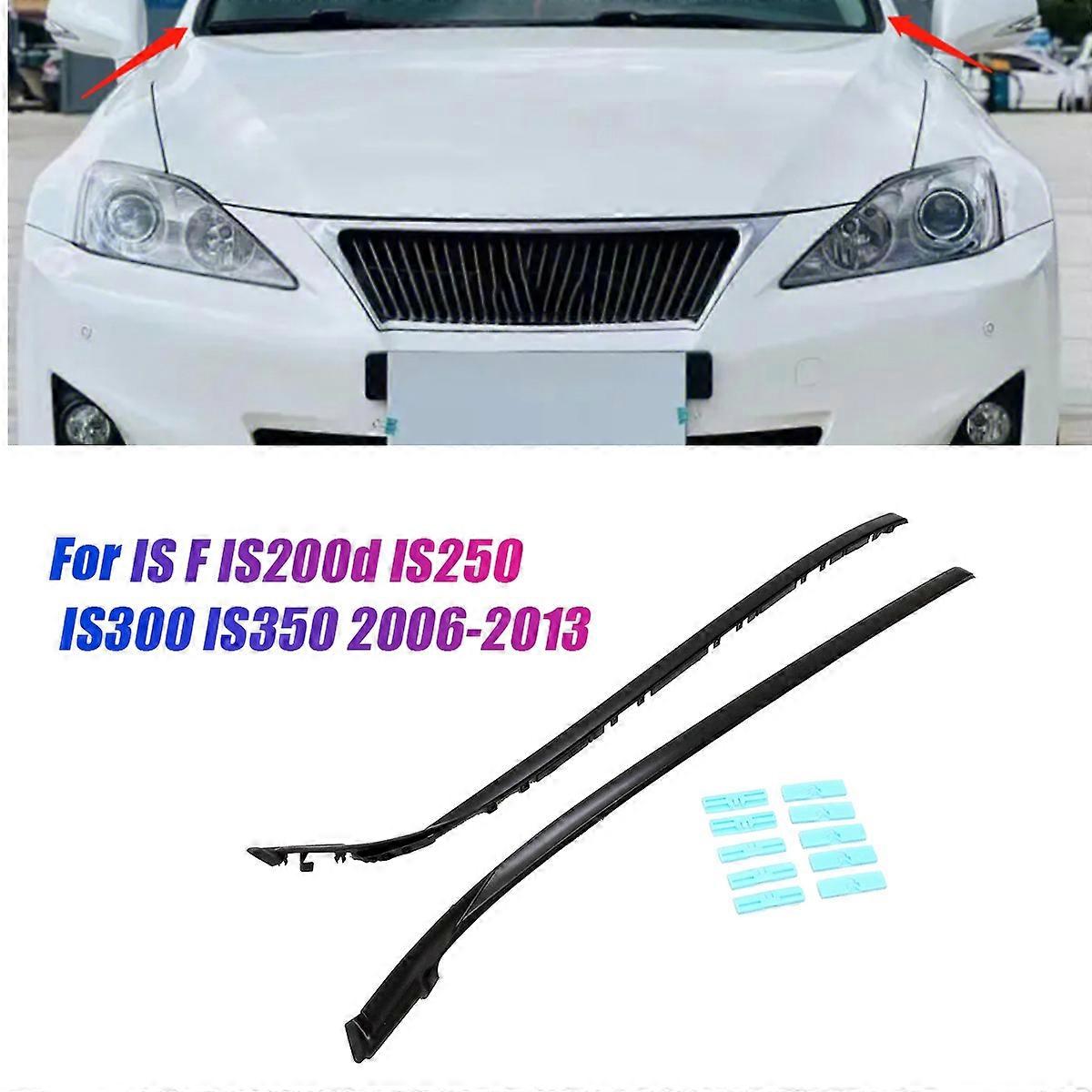 1Pair Windshield Pillar Molding with Clips Kit for IS250 06-13 75545 ...