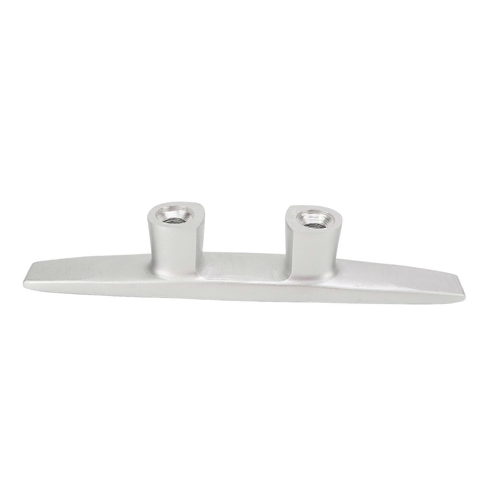200mm Boat Dock Cleat with Holes Mooring Cleats Aluminum Marine Bollard ...