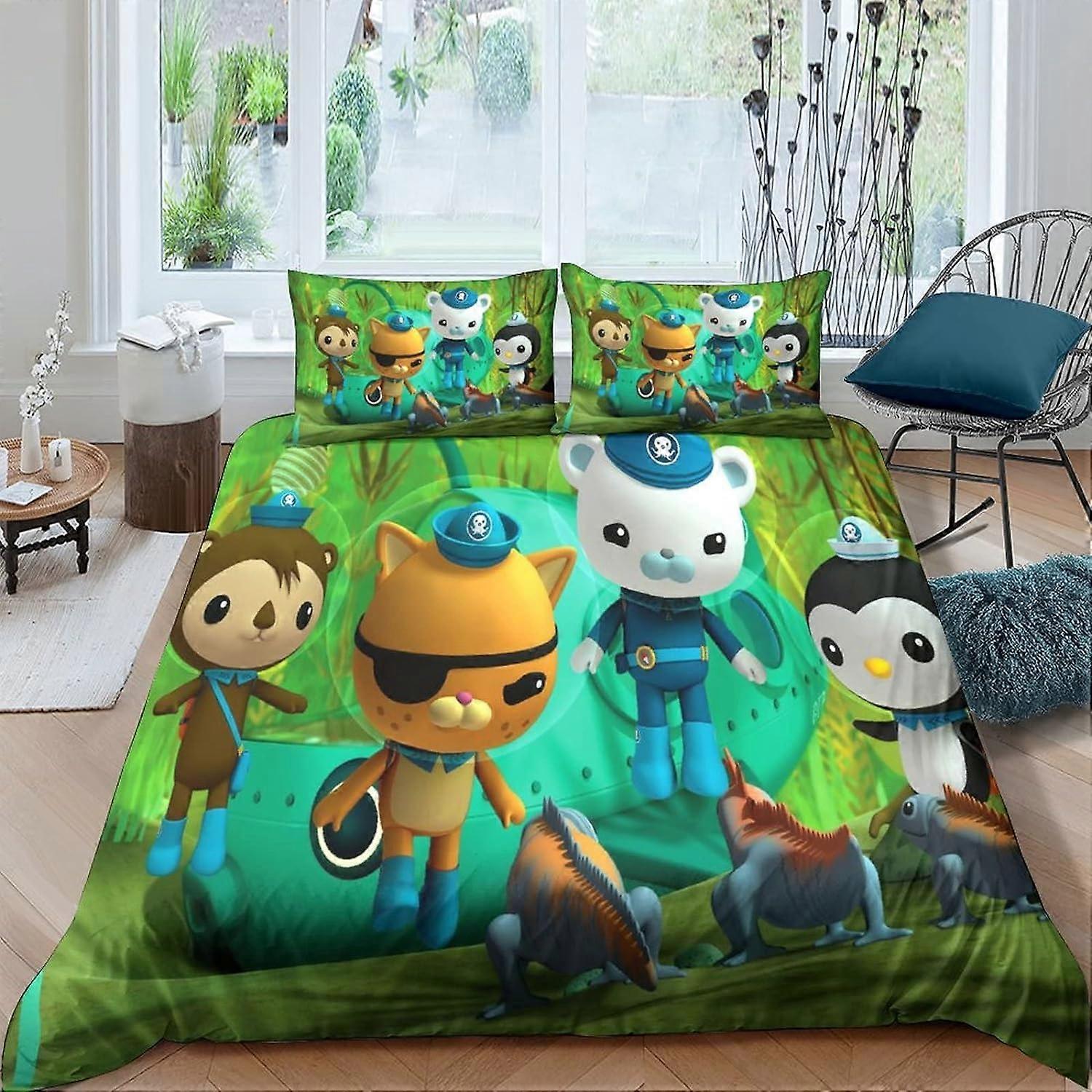 The Octonauts Bedding Set Cartoon Duvet Cover 3D Printed Bedding Set ...