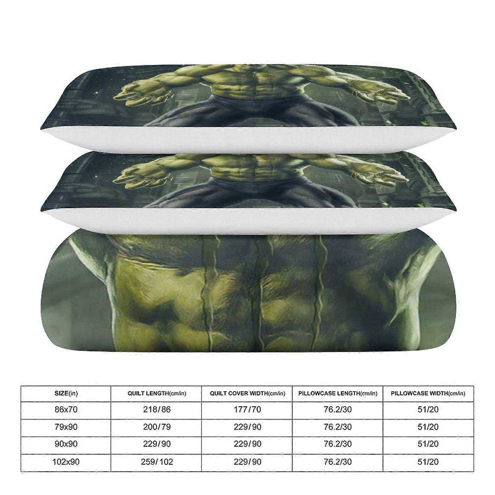 c35 Hulk Bedding Comforter Sets, 3-Piece Bedding Set Soft Warm Bed Set ...