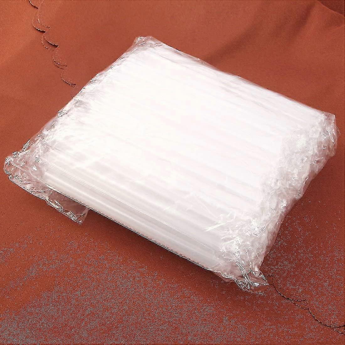 300pcs Smoothie Jumbo Straw Clear Plastic Drinking Straws For Bubble ...