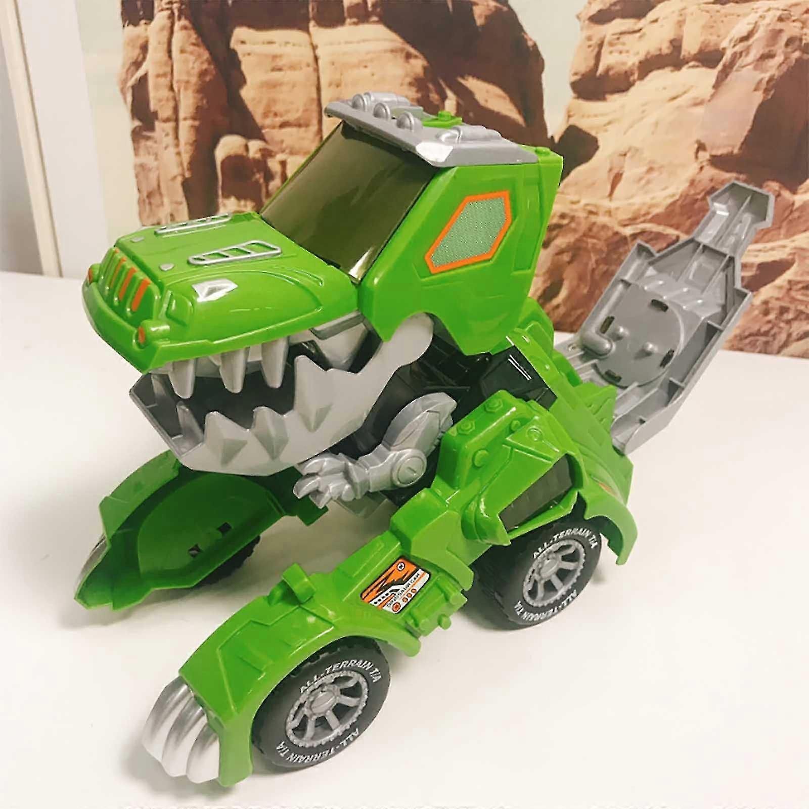 Dinosaur Car Deformation, Led Dinosaur Deformation Car With Sound, 3d ...