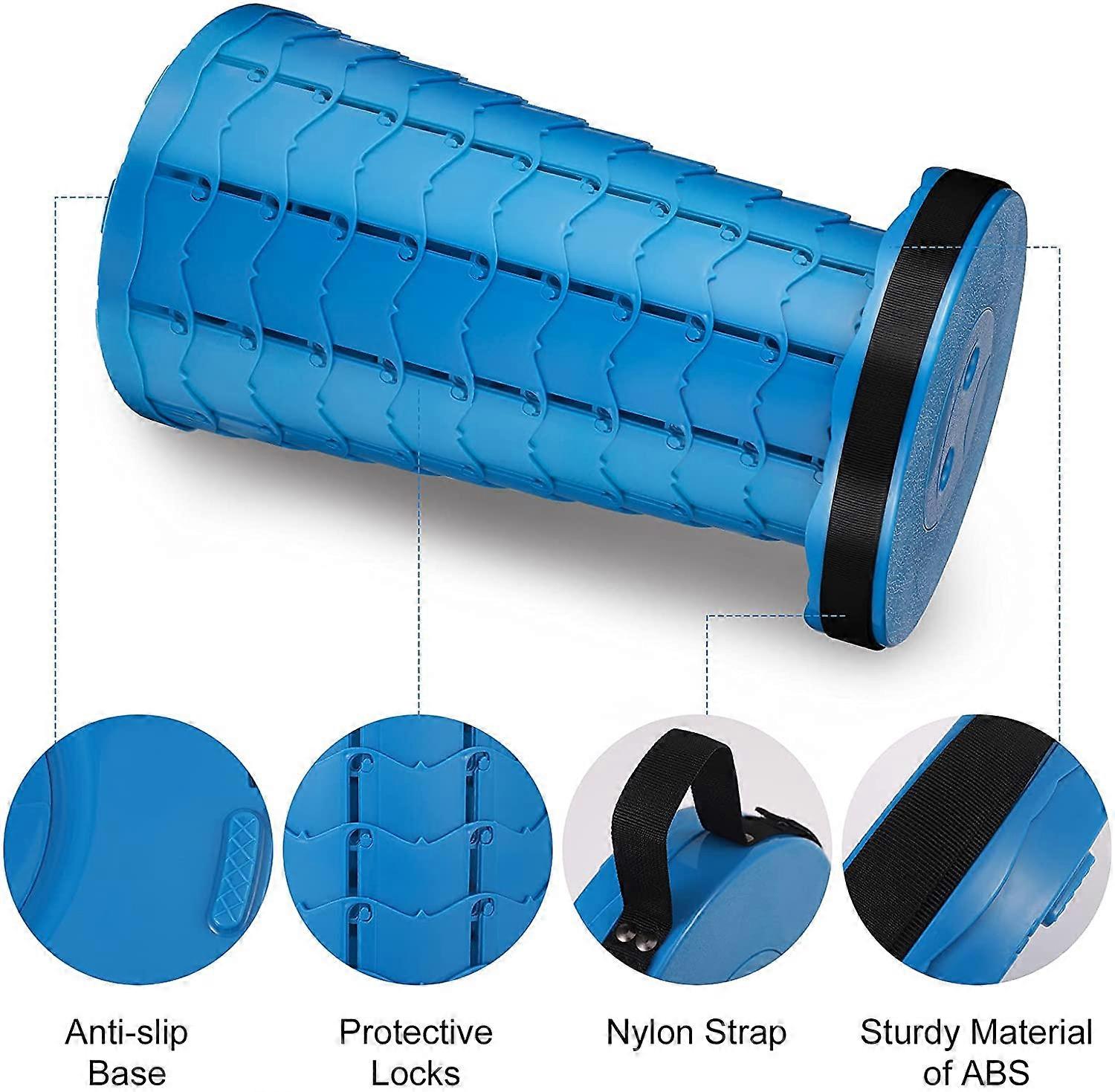 2 Pack Portable Telescopic Stool Collapsible & Retractable Folding ...