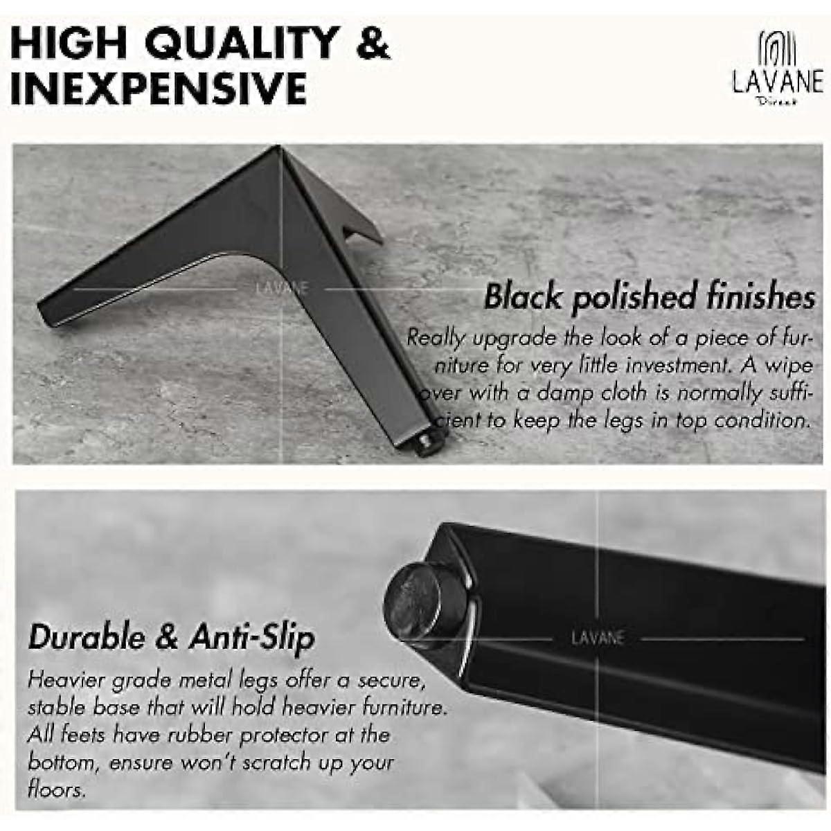 Triangular Metal Furniture Feet Replacement for Cupboard Sofa Couch ...