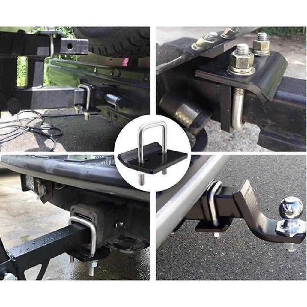 Anti Rattle Hitch Bracket Ball Mount Tongue Towbar Trailer Caravan ...