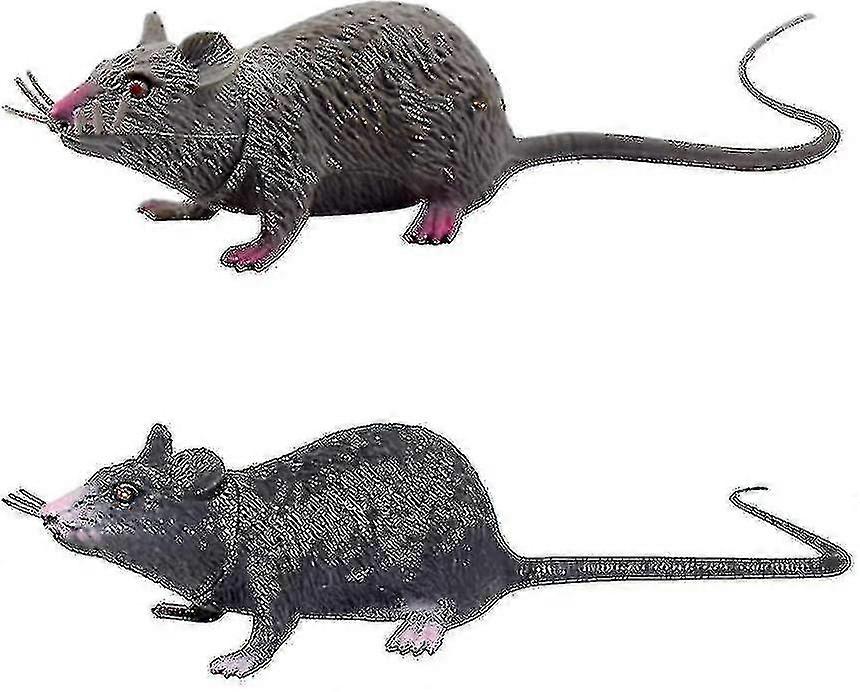 2pcs Lifelike Fake Mouse Realistic Mice Toy Spooky Rat Toy Halloween ...