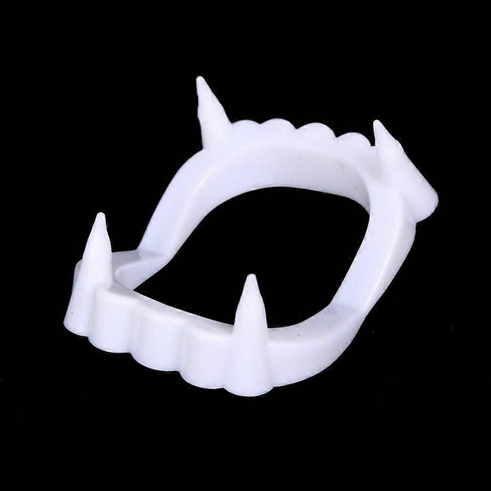 Halloween Fangs Fake Vampire Teeth White Horror Fangs Halloween Teeth ...