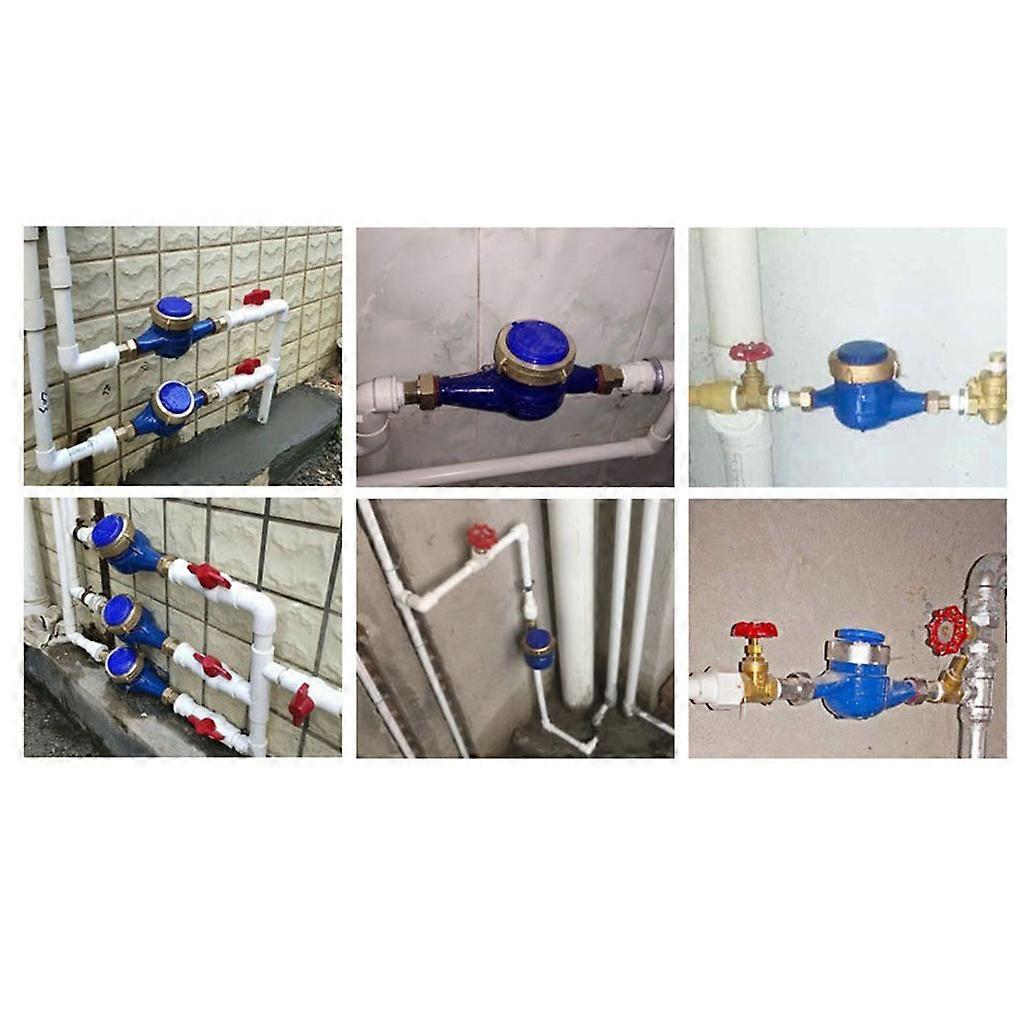 Garden Home Metal Cold Water Meter Single Water Flow Wet Table ...