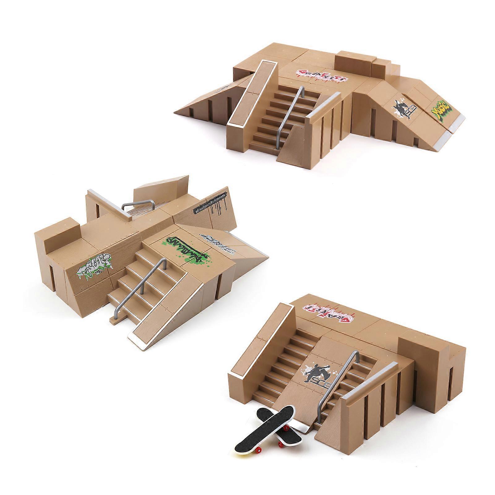 Fingerboard Skatepark, Finger Skate Park Kit for Kids Gift, Mini Finger ...