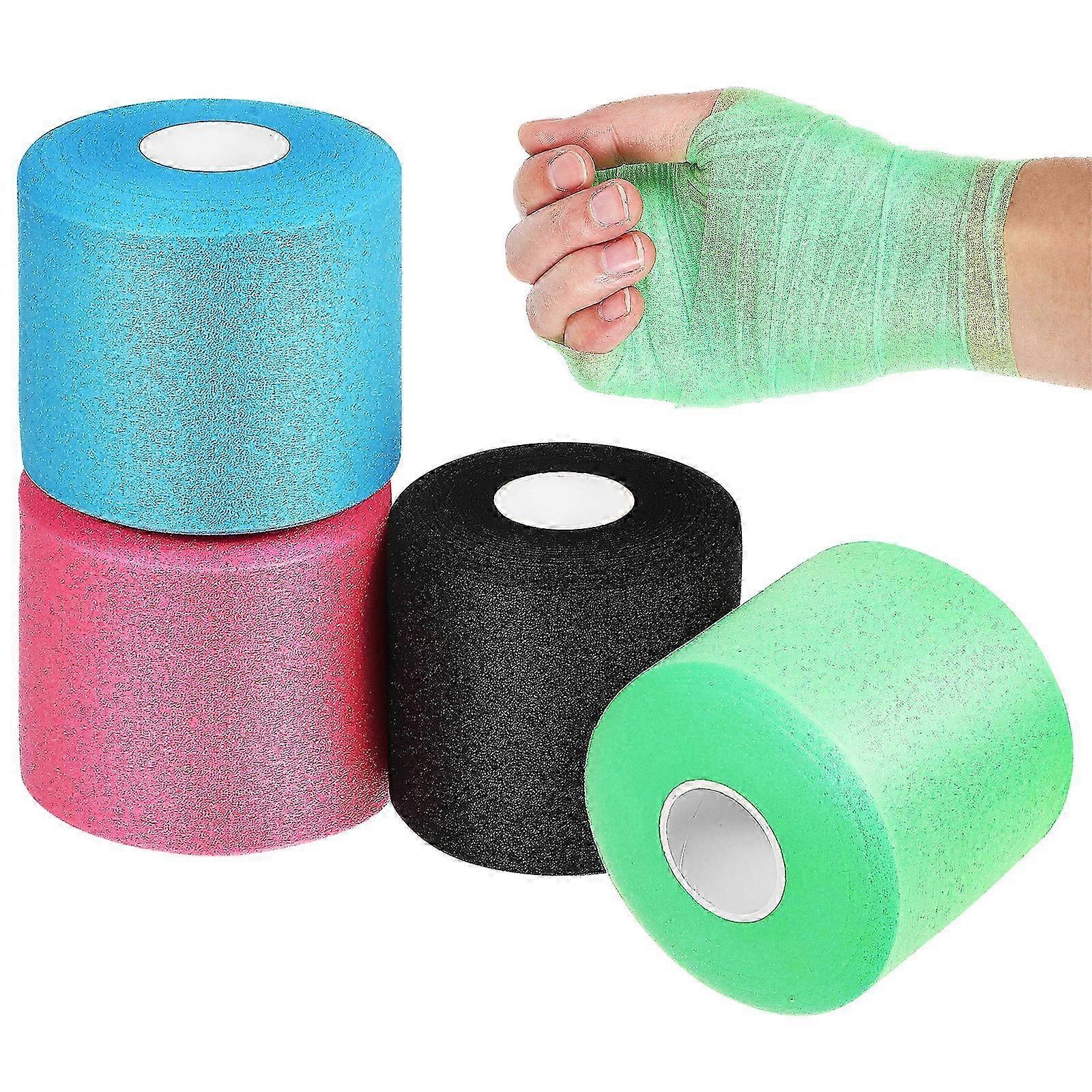 4 Rolls Pre Wrap Tapes Athletic Baseball Wrist Tape Athletic Tape Pre ...