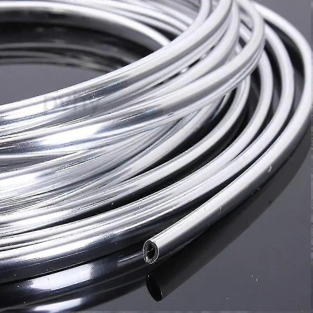 6m Car Door Chrome Moulding Trim Strip Edge Scratch Guard Protector ...