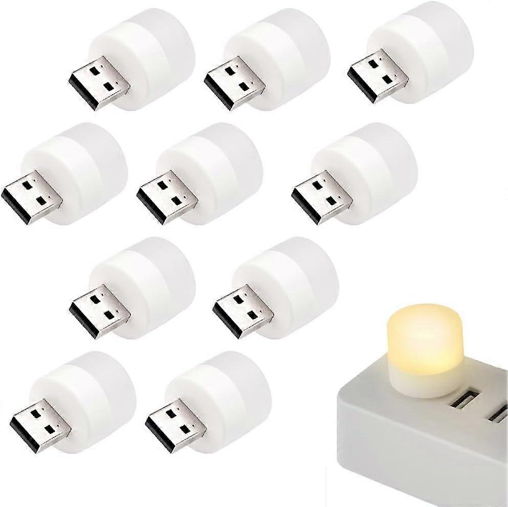 SBSG 10PCS USB Night Light, LED Mini Light Bulb, Plug in Night Light ...