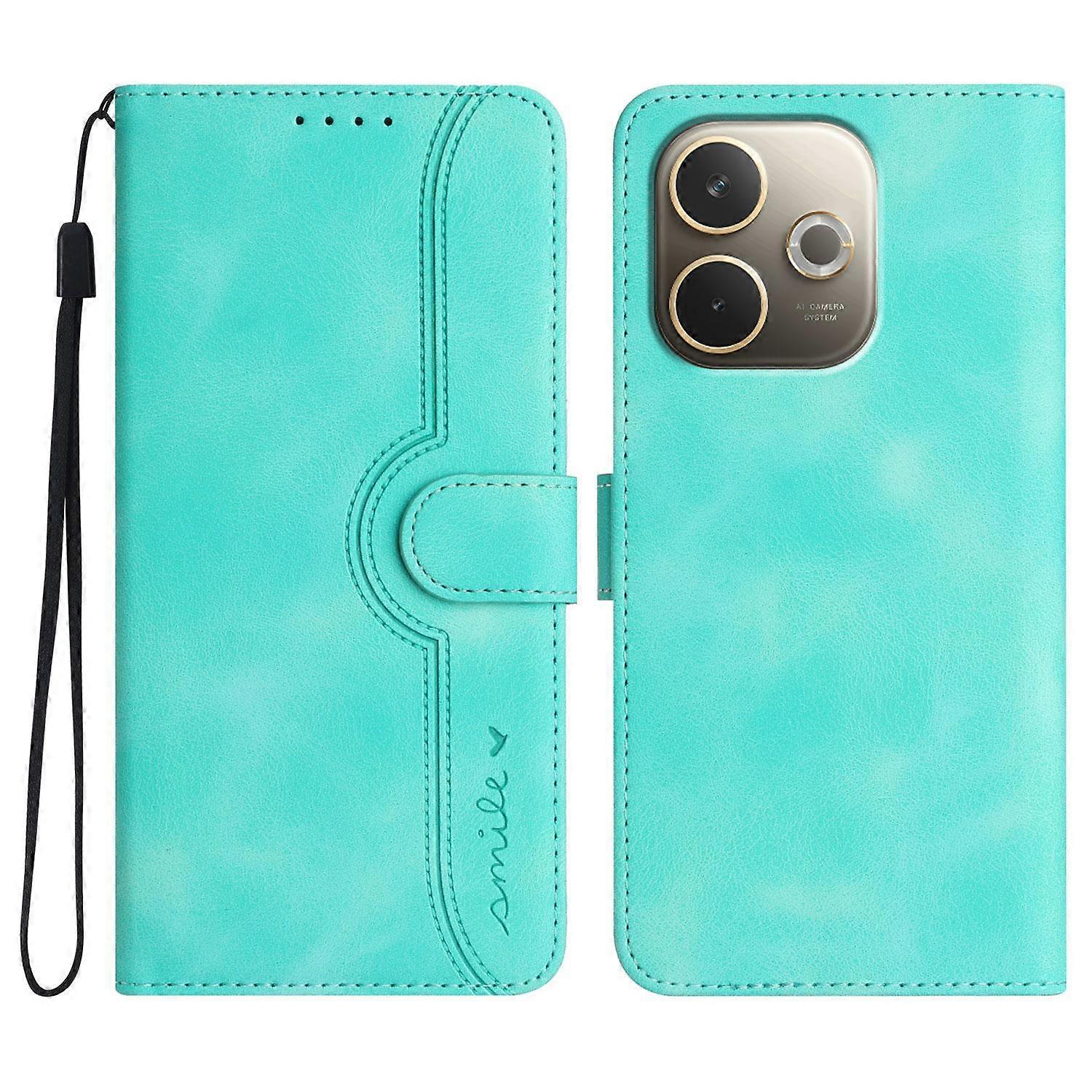 Heart Pattern Skin Feel Leather Phone Case | Fruugo UK