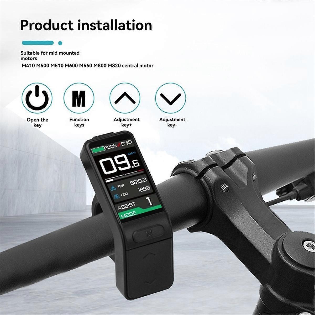 SW102/T LCD Display Electric Bike LCD Meter 24V 36V 48V CAN for Bafang ...