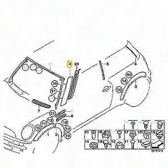 Mini Cooper R50 R52 R53 2001-2008 Front Windshield A-Pillar Trim Black ...