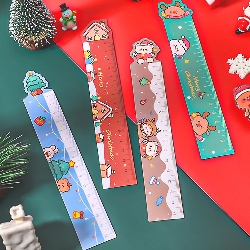 Cute Soft Ruler Christmas Cartoon Drawing Measuring Ruler Drawing ...