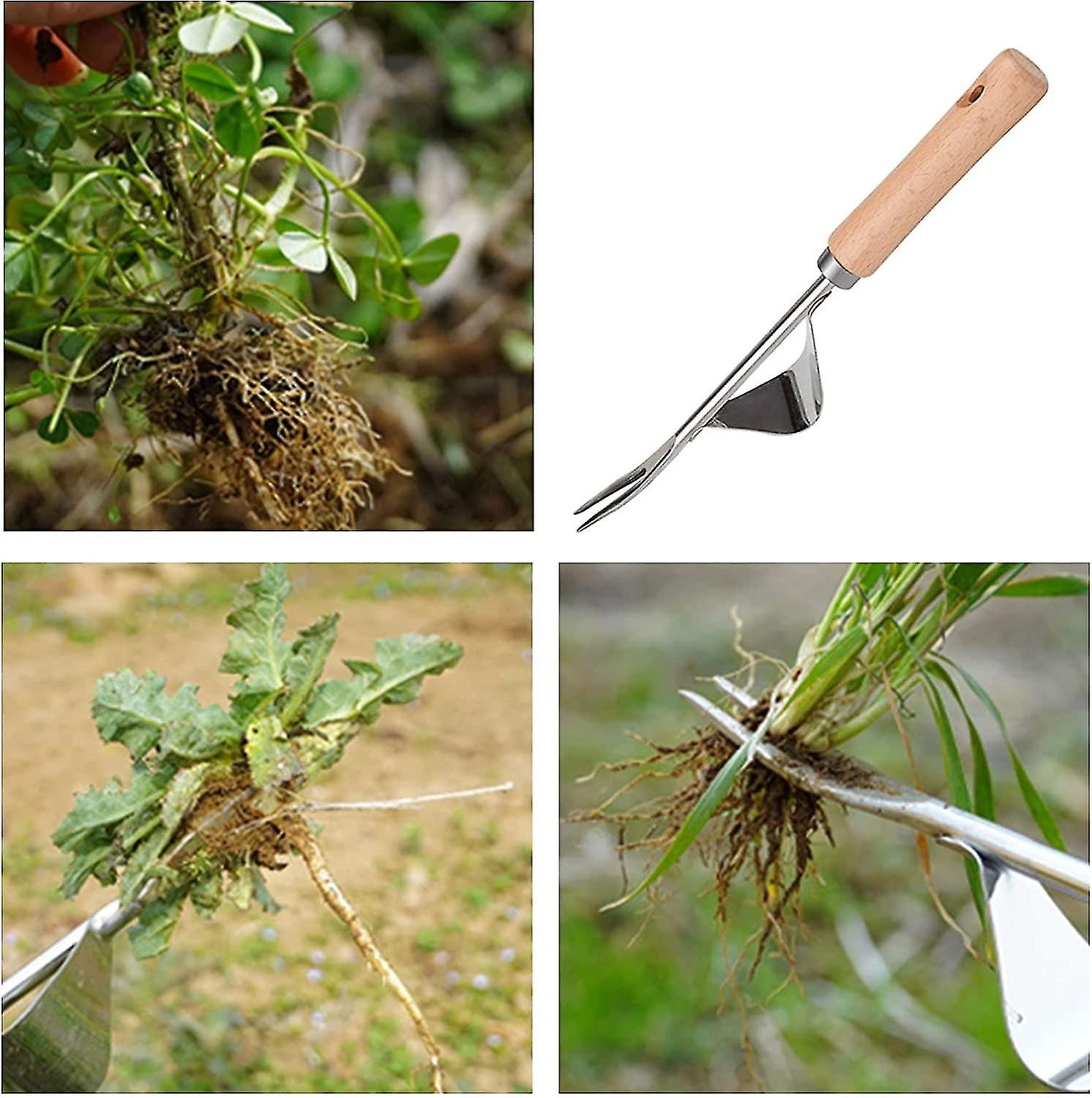 2 Pcs Wooden Handle Weeding Tool Garden Weeding Tool With Wooden Handle ...