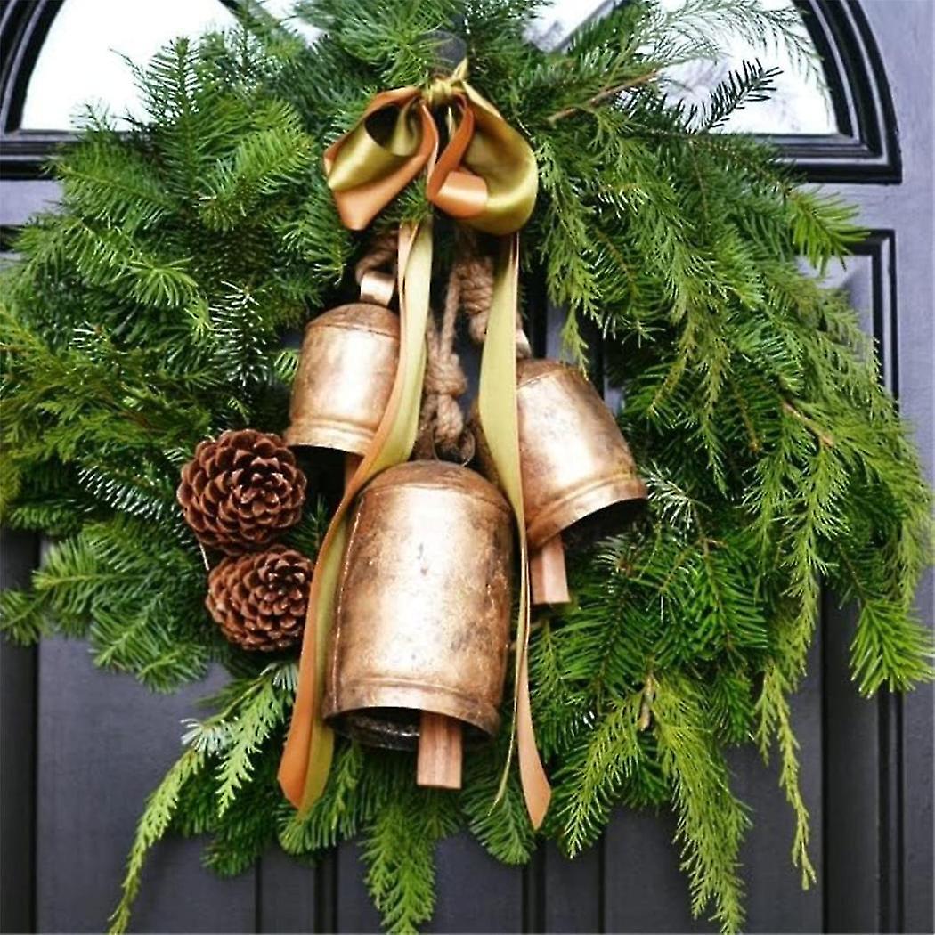 Cast Iron Hanging Cow Bells Set Of 3 Hanging Harmony Bells Garden ...