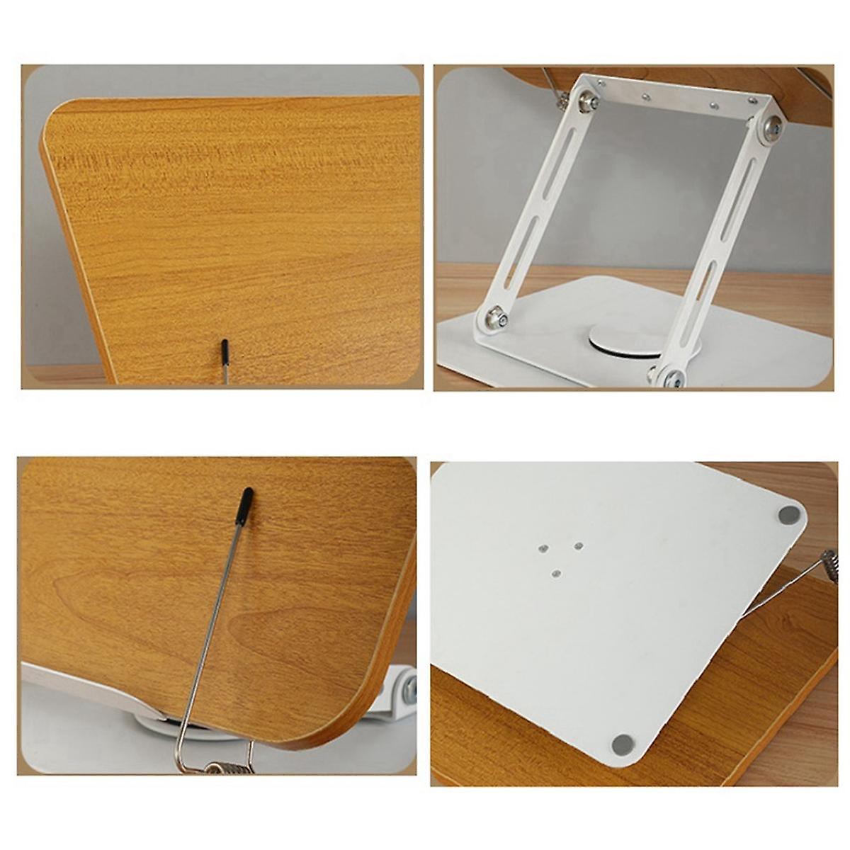 360rotating Base Book Stand Holder For Reading Hands Free Foldable Book ...