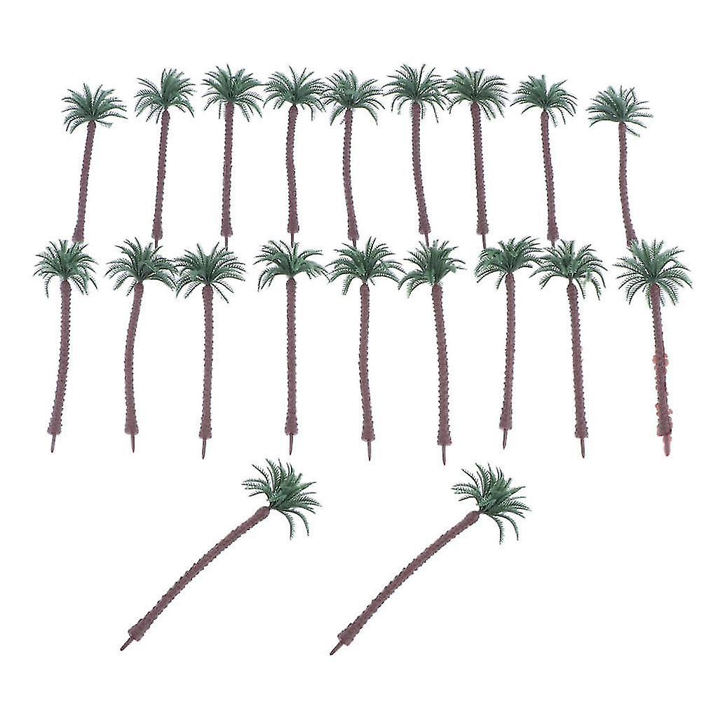 20 Pack Diy Sand Table Plastic Palm Mini Landscape Coconut Tree Model ...