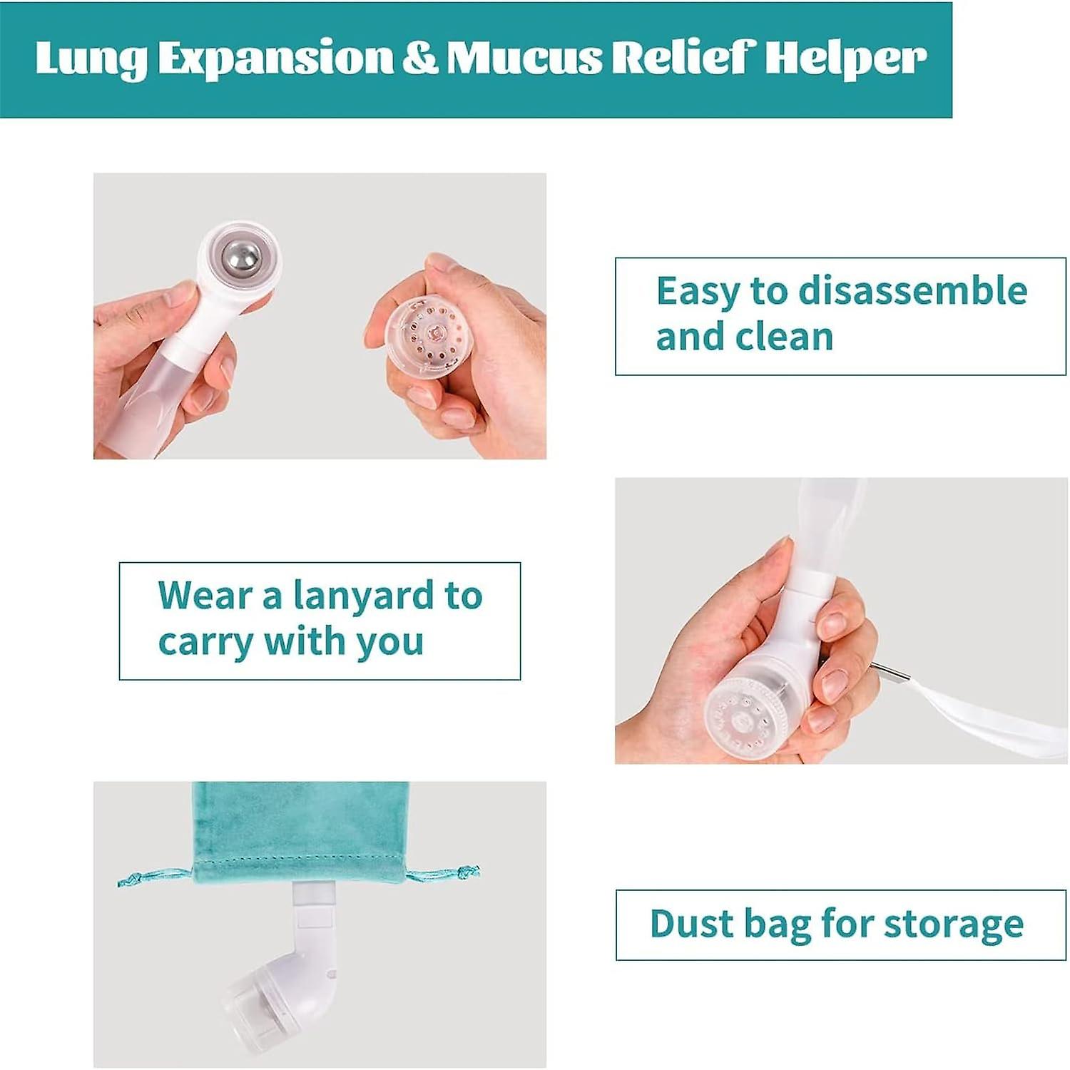 Lung Expander Breathing Exerciser, Mucus Removal Device, Respiratory ...