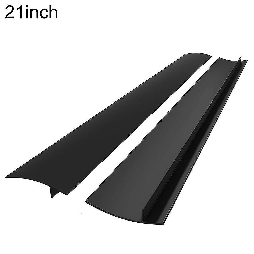 2pcs Silicone Anti-oil Kitchen Counter Stove Gap Cover Seal Slit Filler ...