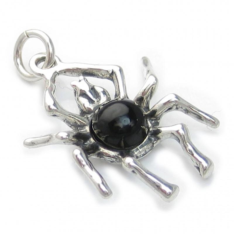 Spider Sterling Silver Charm .925 X 1 Spiders Charms - 5491 | Fruugo UK