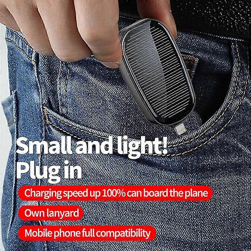 Mini Solar Power Bank Portable Keychain Powerbank For Cell Phone ...