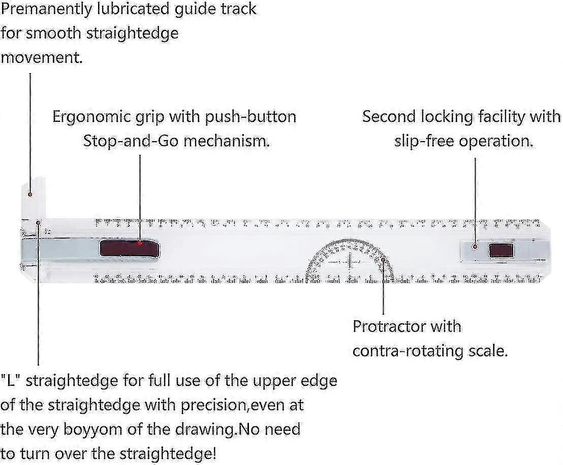 A3 drawing board set, technical drawing table metric 51*37 cm ...