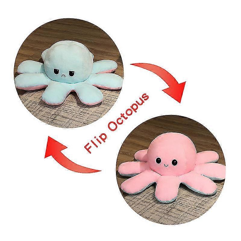 Reversible Octopus Plush Toy, Large Plush Octopus Cushion Pillow Toy ...