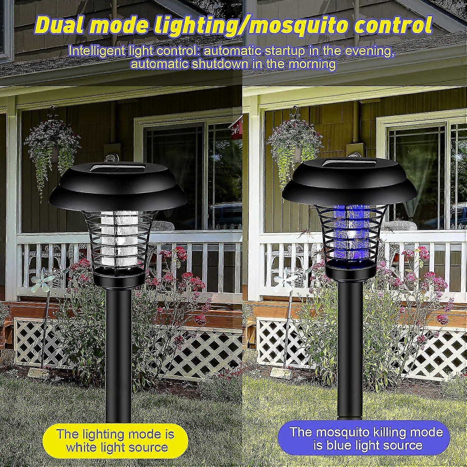 4 Pack Solar Mosquito Killer Waterproof Outdoor Mosquito Killer and ...