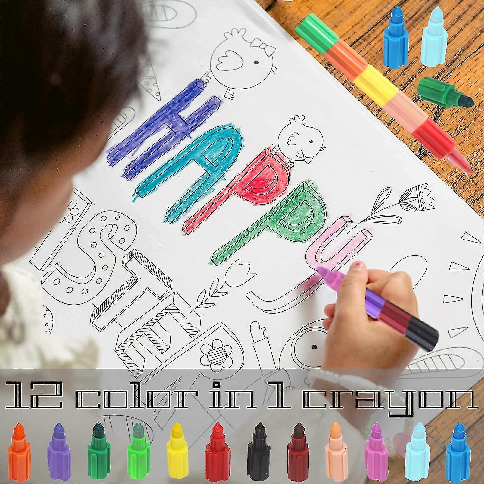 Coloring Pencils, Stackable Kids Coloring Pencils Perfect for Kids ...