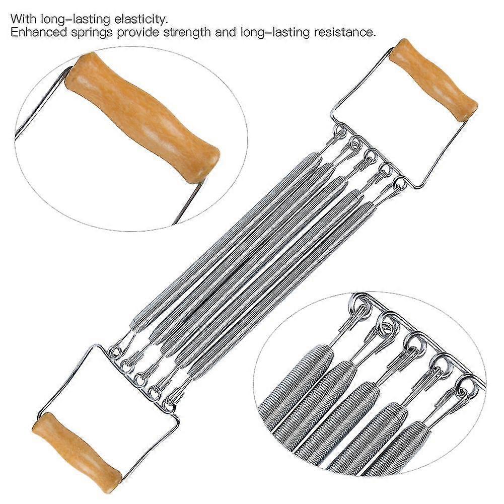 Wooden Handle Detachable Spring Chest Expander Muscle Fitness Equipment ...