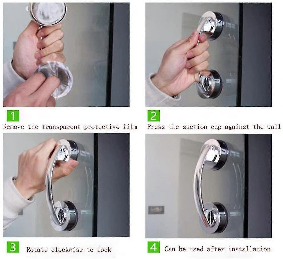 Glass Door And Window Handle Bathroom Sliding Door Suction Cup Non-porous Water Absorption ...