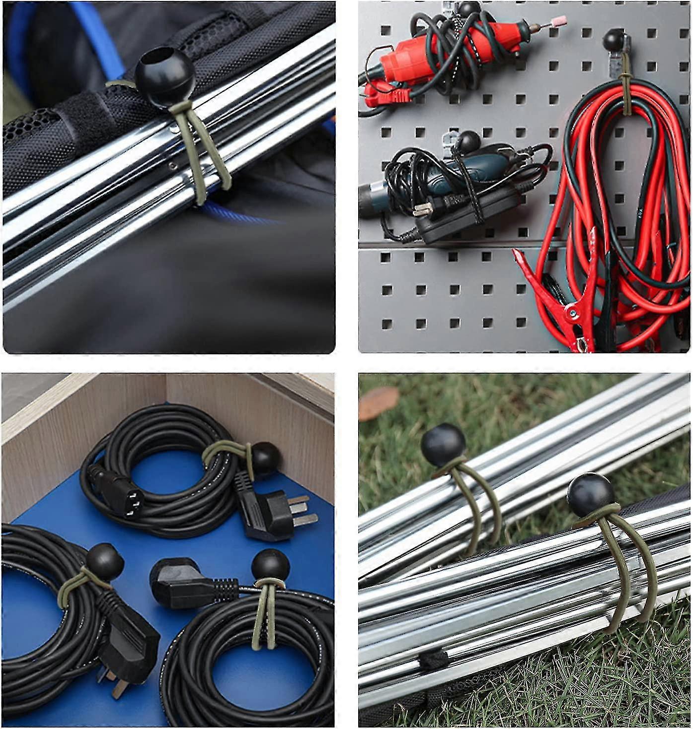 Bungee Cords 25 Pack, Bungee Cord With Balls 6 Inch Elastic String Uv ...