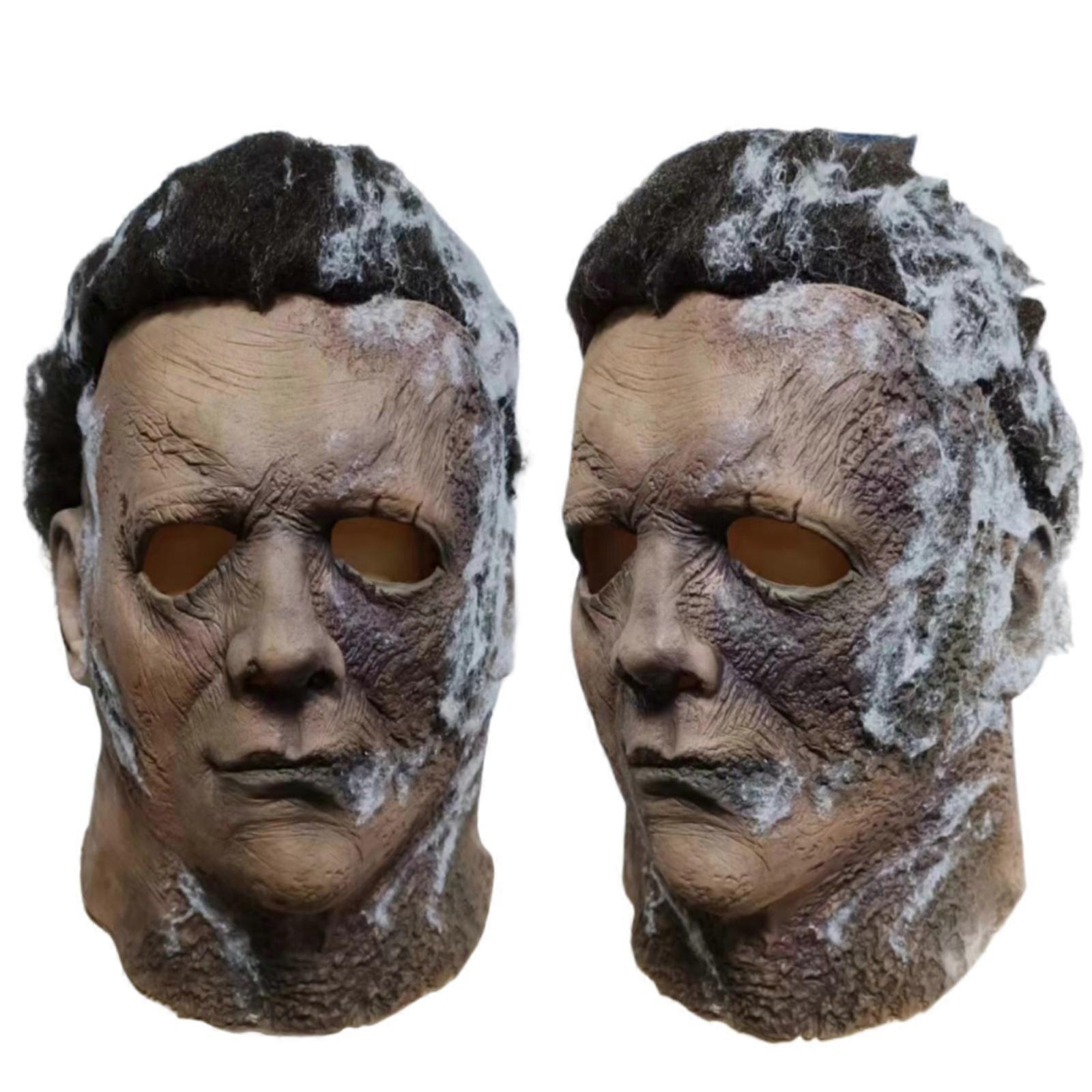 Michael Myers Figurine Mask for Men Latex Mascara Horror Disguise Man ...