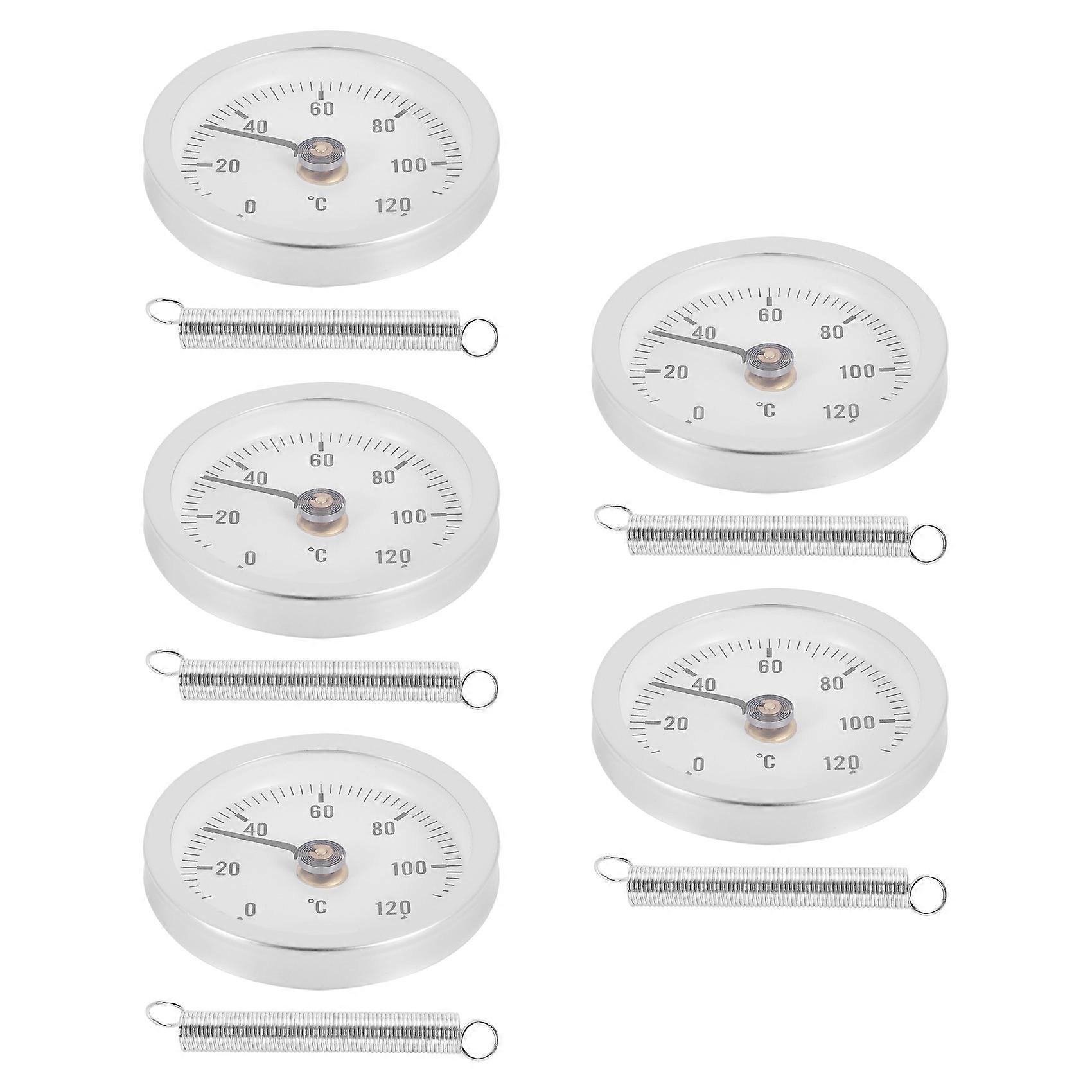 63mm Pipe Clip-on Dial Thermometer Temperature Round Plate Gauge with ...